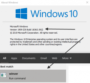 How to get your Windows Release Version and Build number? - RobViT